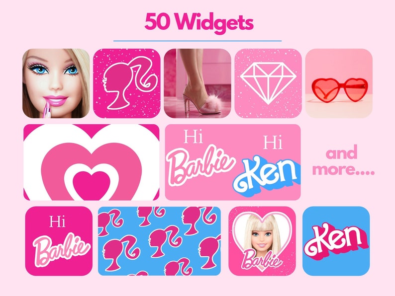 App Icon Set "barbie Aesthetic", 2,000+ Icons With Bonus Wallpapers and ...