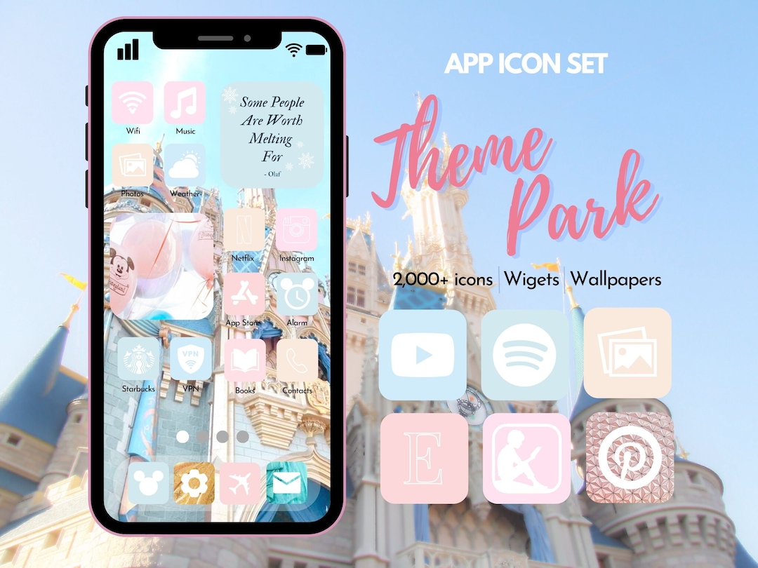 App Icon Set "theme Park", 2,000+ Icons With Bonus Wallpapers and ...