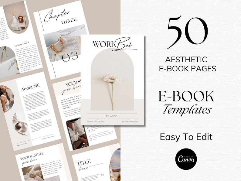 Ebook Template | Editable Coaching Workbook Template | Canva Template ...