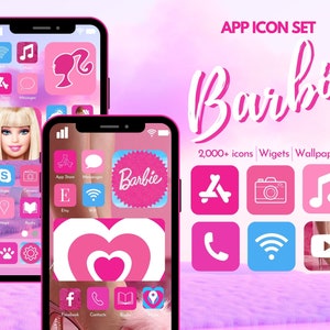 App Icon Set "barbie Aesthetic", 2,000+ Icons With Bonus Wallpapers and ...