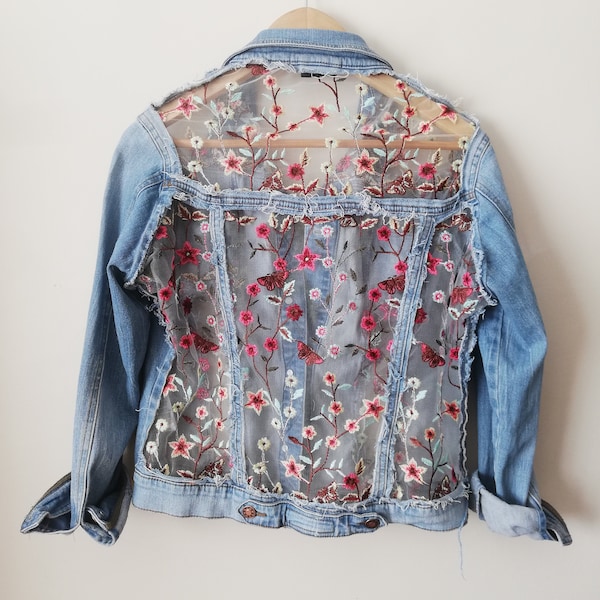 Denim Lace Jacket - Etsy
