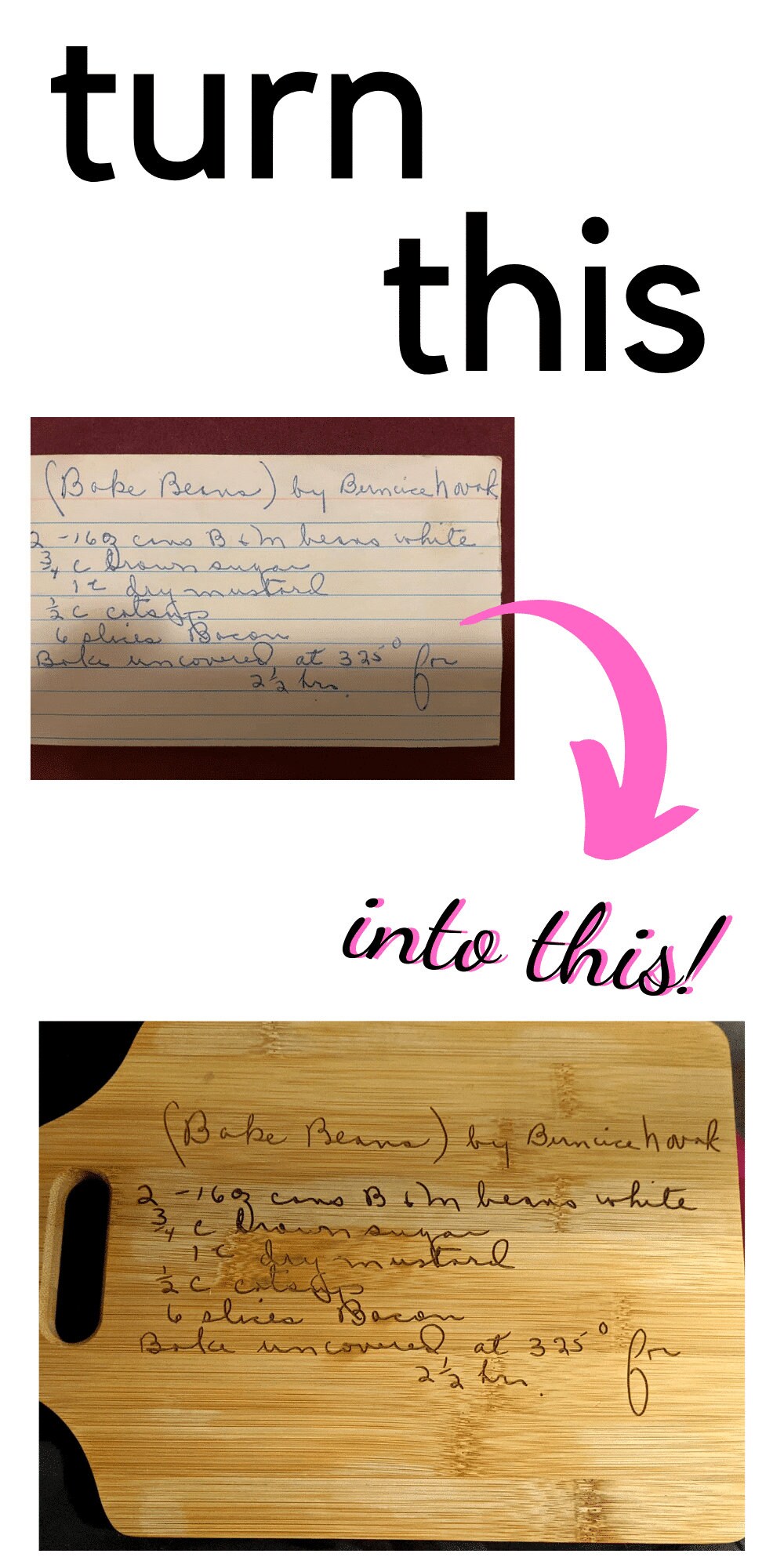 Handwritten Cursive Recipe Card Tracing Service Recipe Png Svg Recipe ...