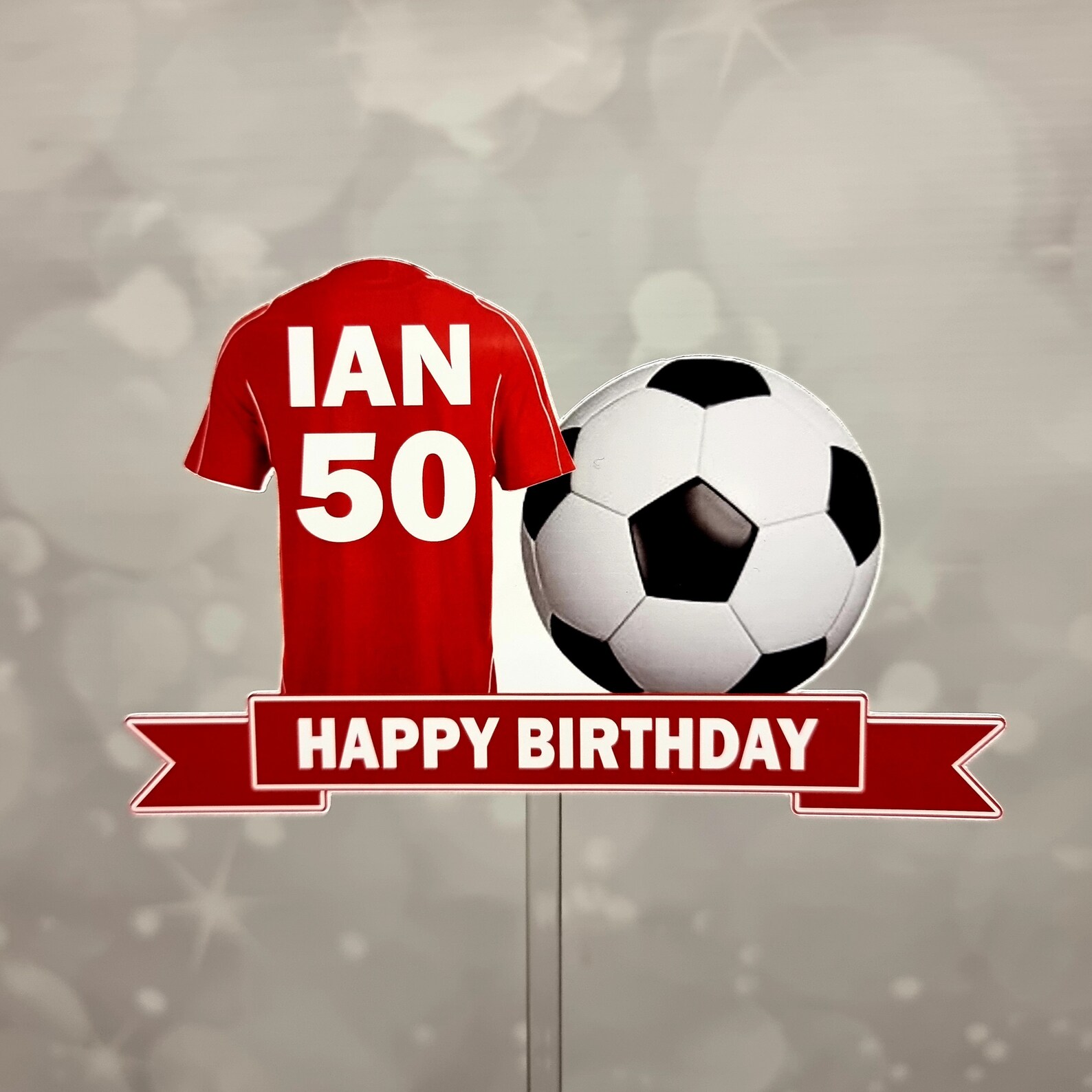 Liverpool Inspired Football Cake Topper - Etsy