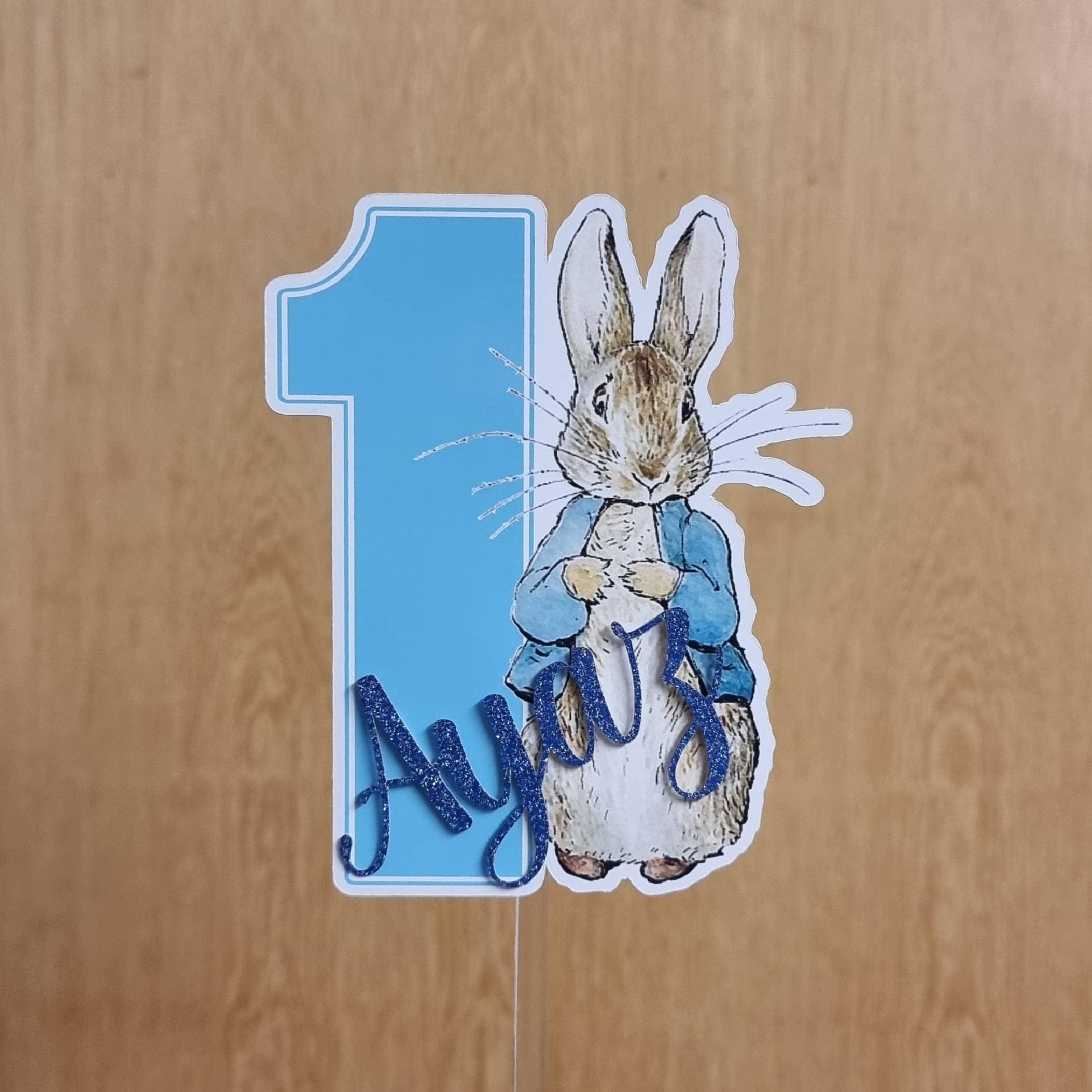 Personalised Peter Rabbit Cake Topper - Etsy UK