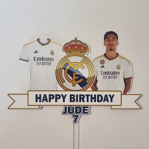 Real Madrid Cake Topper - Etsy