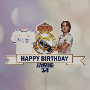 Real Madrid Cake Topper - Etsy