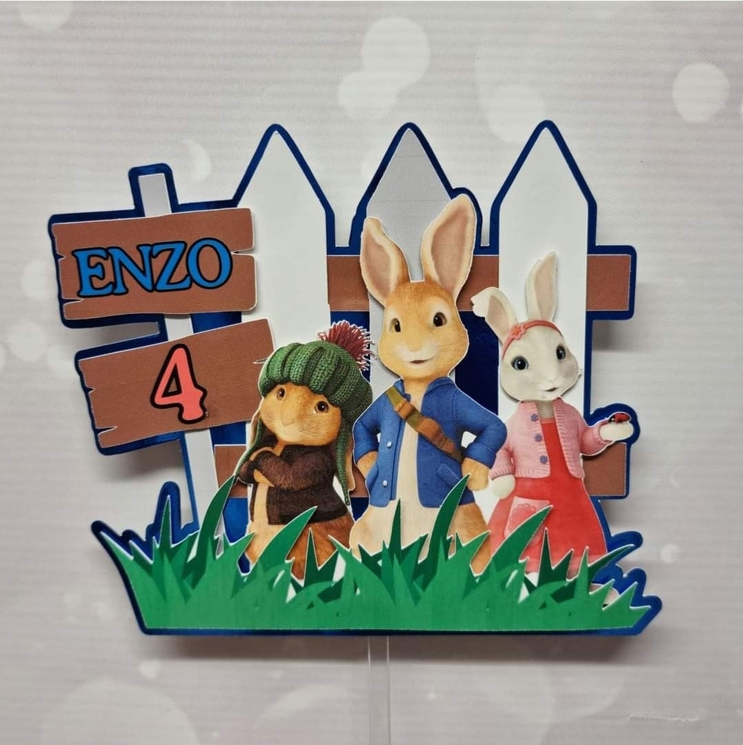 Peter Rabbit Cake Topper - Etsy