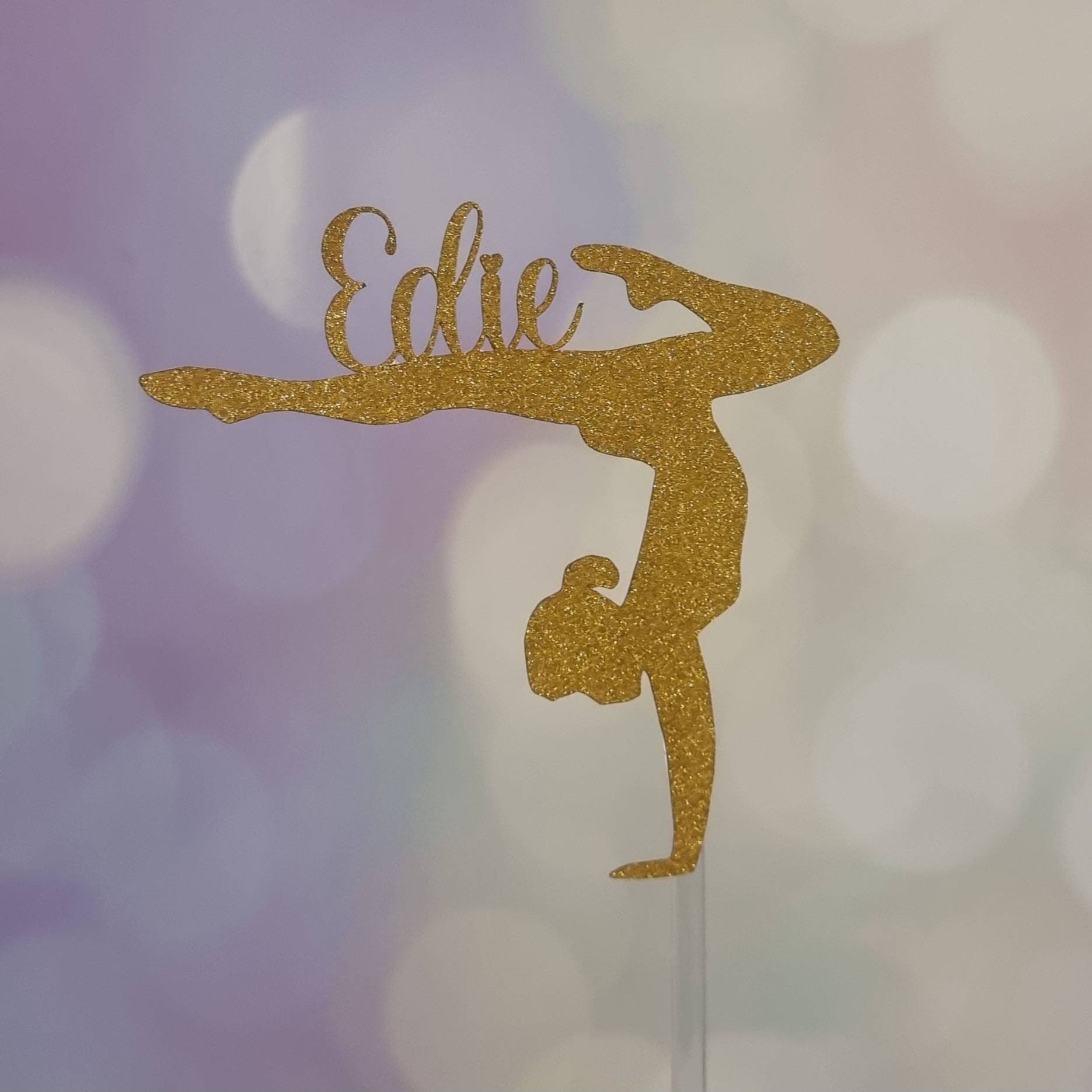 Gymnastics Cake Topper - Etsy