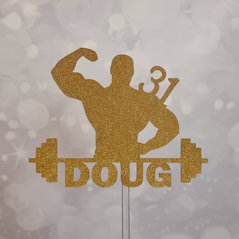 Body Builder Cake Topper - Etsy