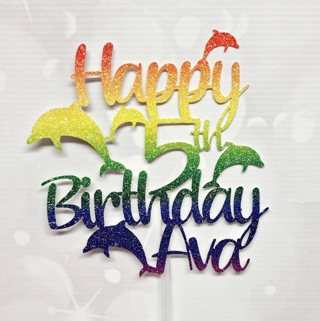 Dolphin Cake Topper - Etsy