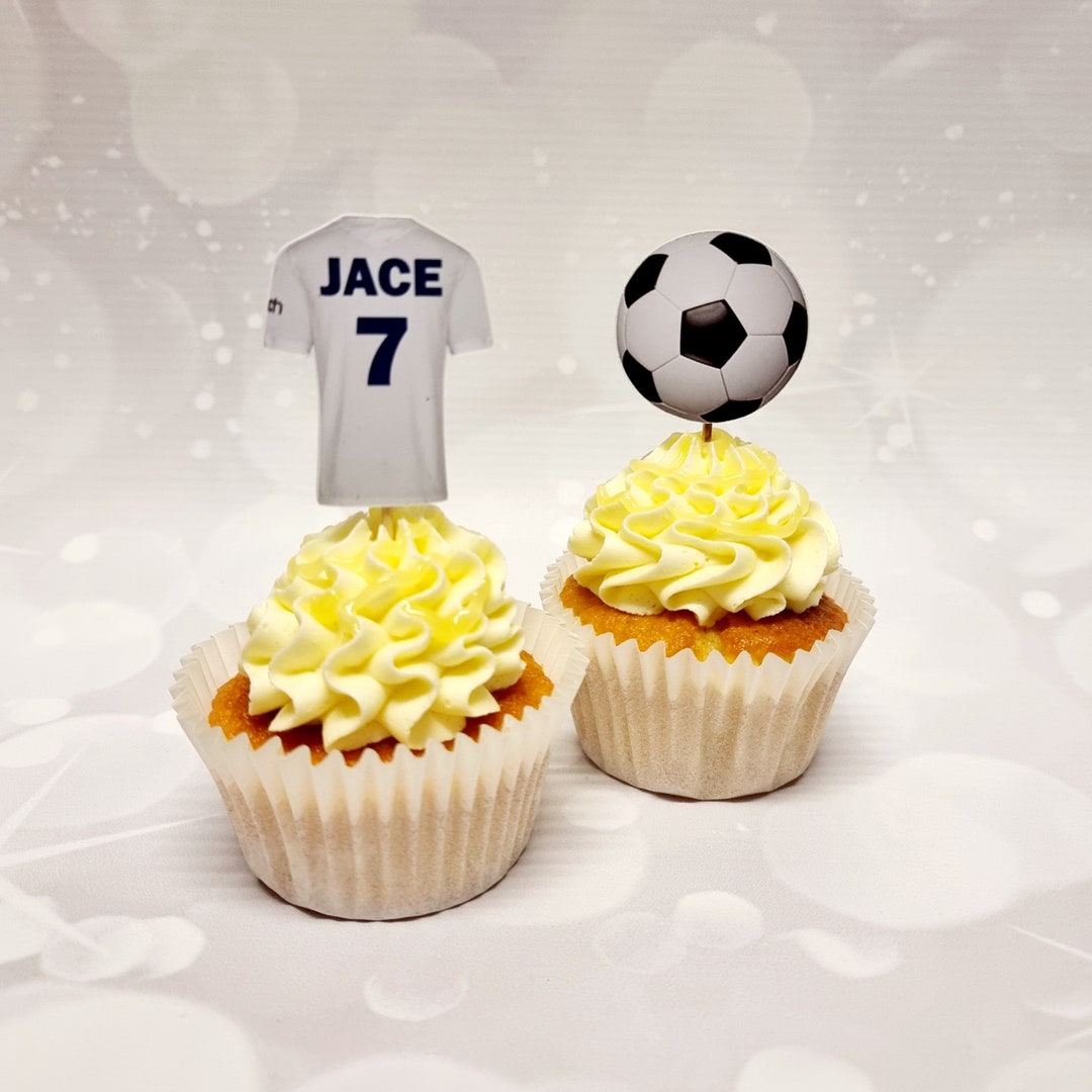 Tottenham Hotspur Inspired Football Cupcake Toppers - Etsy Tottenham Hotspur Inspired Football Cupcake Toppers - Etsy