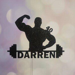 Body Builder Cake Topper - Etsy