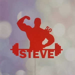 Body Builder Cake Topper - Etsy