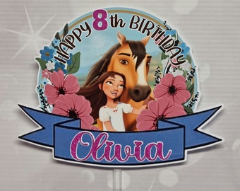 Spirit Riding Free Cake Topper | Etsy UK