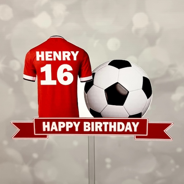 Manchester United Cake Topper - Etsy UK