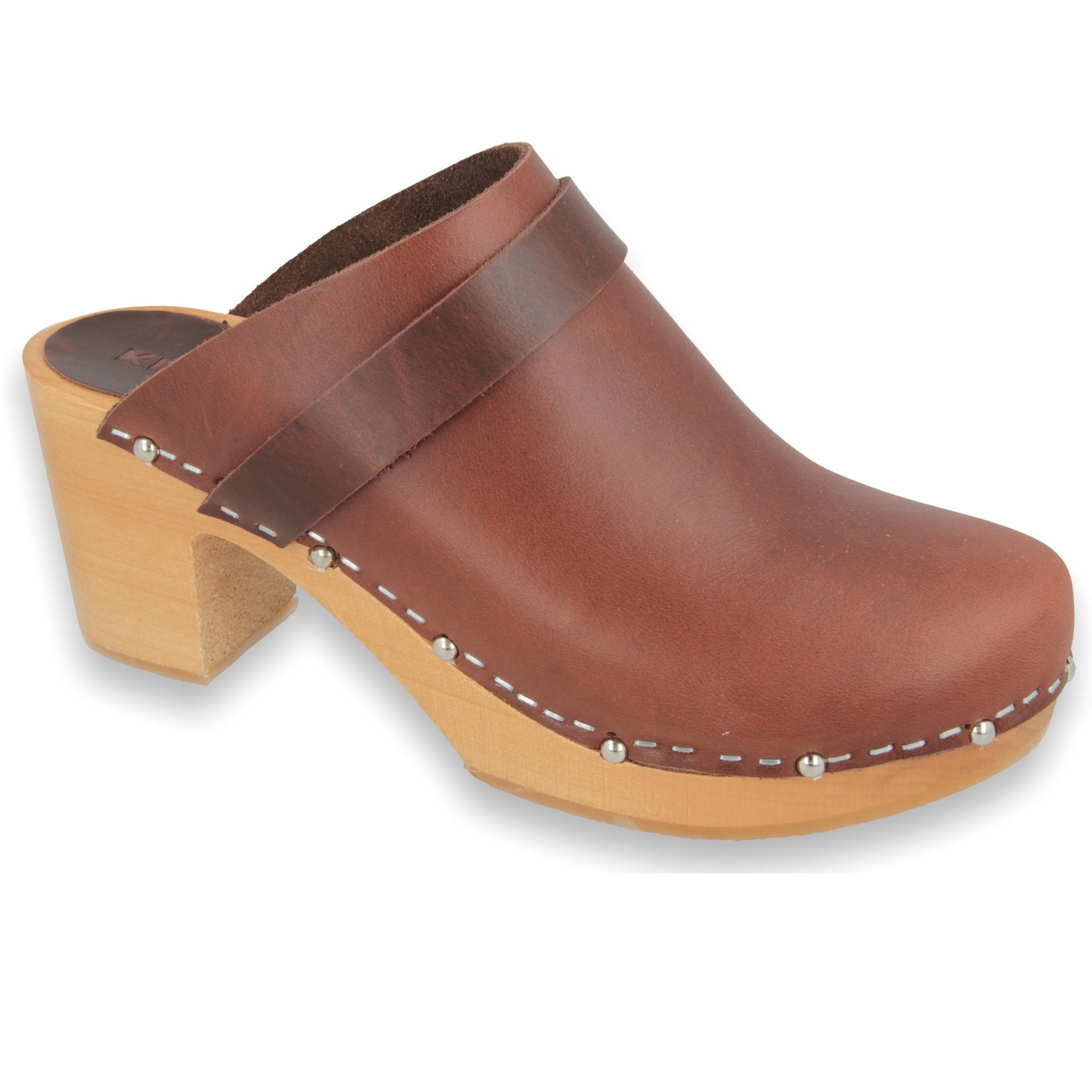 Chocco Klogga High Heel Wooden Clogs Handmade Swedish Design For Women Chocolate Brown Etsy