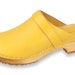 YELLOW Klogga Wooden Clogs Handmade Swedish Design for Women - Etsy