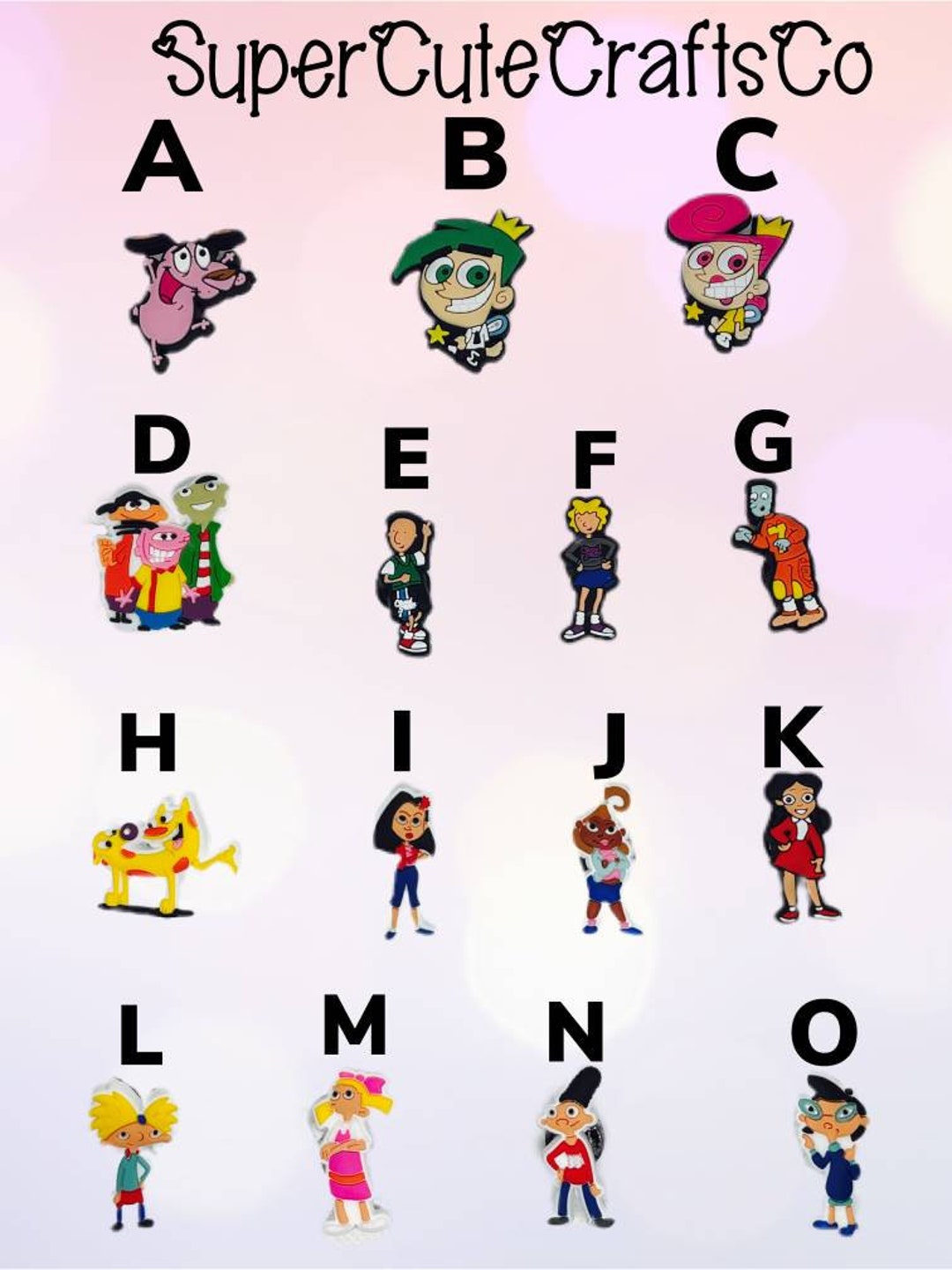 90s Kids Charms / Cartoon Charms/ Classic Show Charms - Etsy