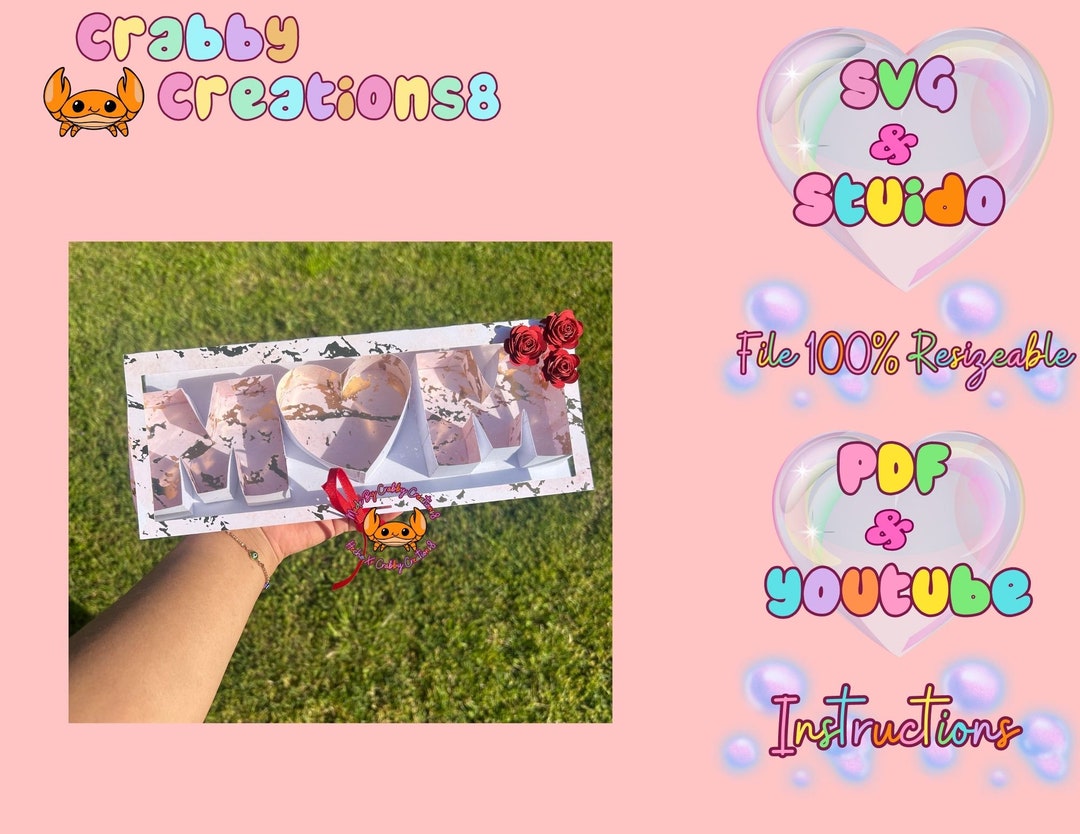 Mom 3D Svg , Caja 3d Momsvg cricut cameo, Silhouette , Dulcero Para Mom ...