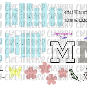 Letter M Box,caja Mom, Mom Box, Letra M Varsity, Días De Las Madre Caja ...