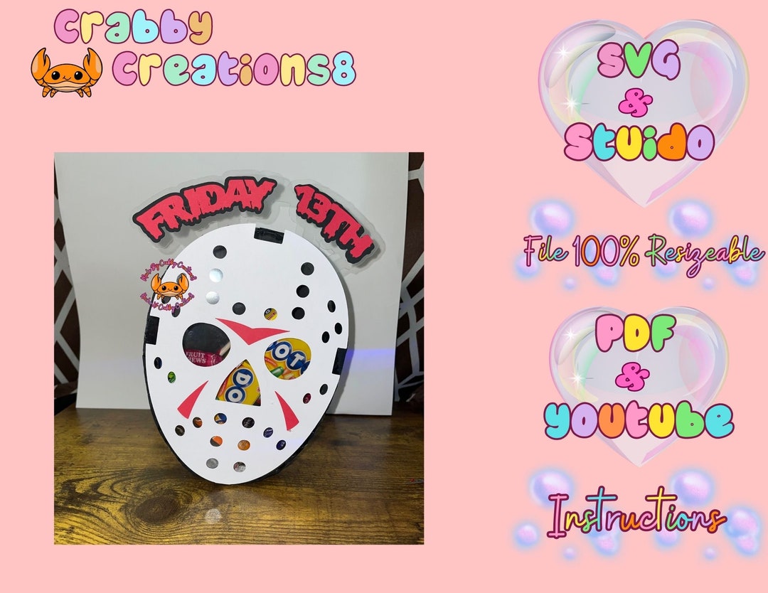 Jason Box Svg, Pumpkin Friday 13th Treat Box Svg, Dulcero Para Jason ...