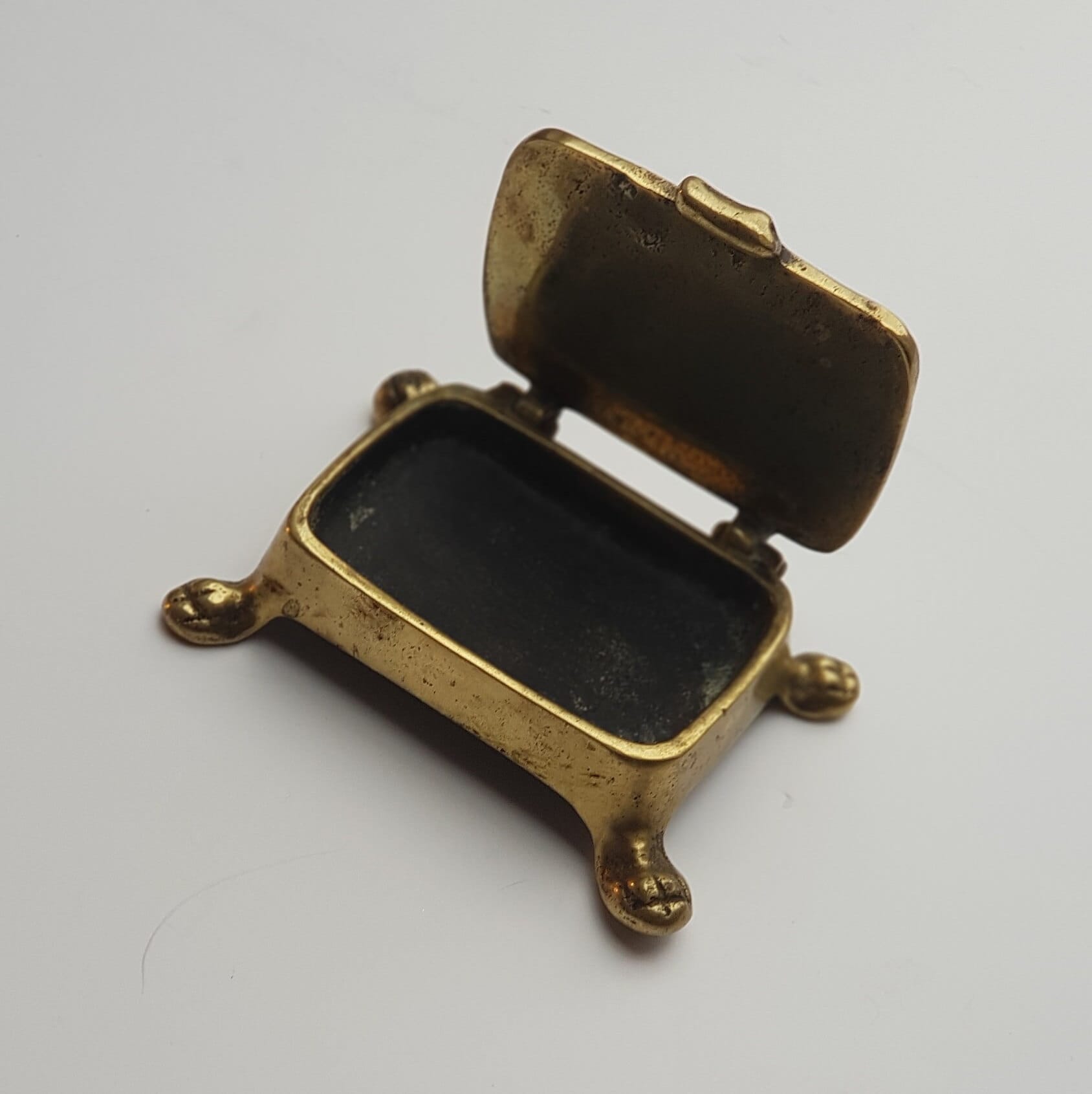 Vintage Brass Vesta Box, Match Box, Peerage England, Trinket Box ...