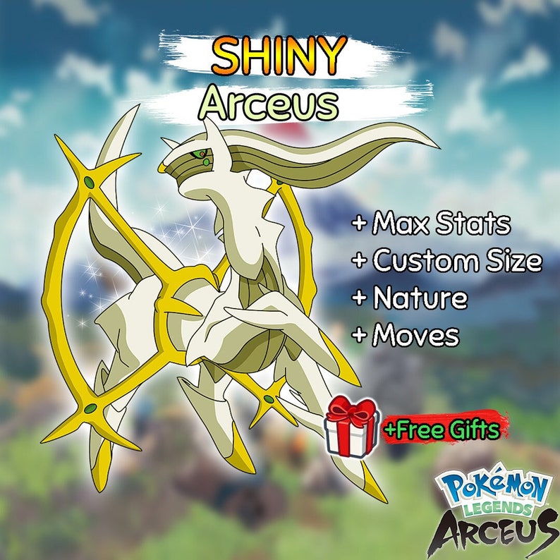 Shiny Arceus Pokemon Legends Arceus Max Stats - Etsy