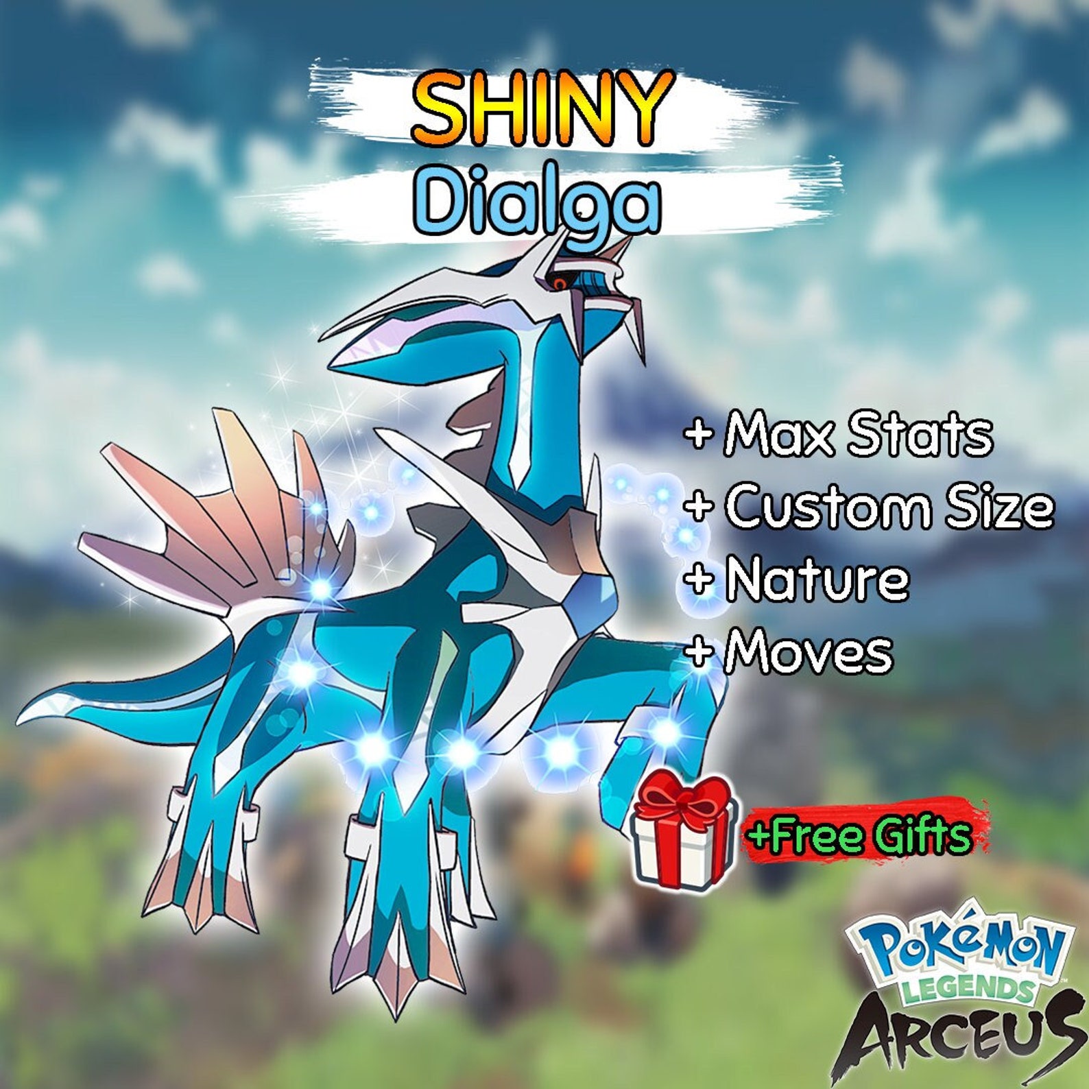 Shiny Dialga Pokemon Legends Arceus / Max Stats / Pokémon legendarios ...