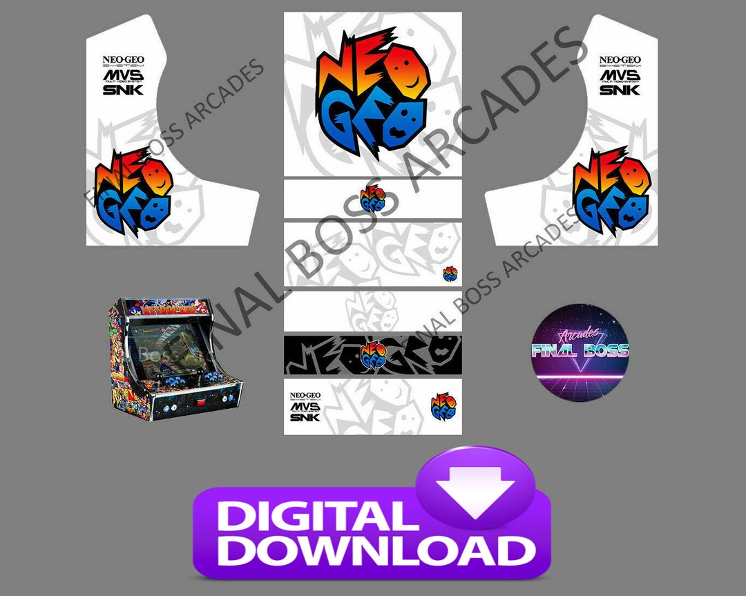 Bartop Arcade Cabinet Artwork Graphics - Neogeo White Theme - Etsy