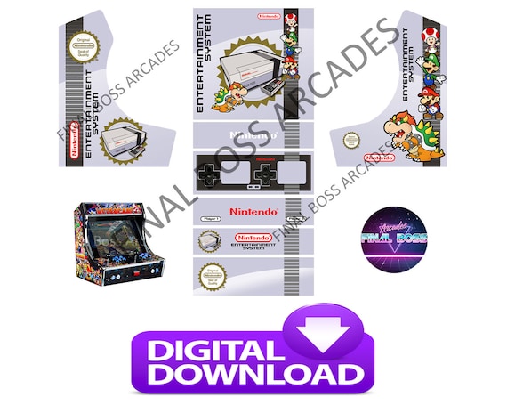 Bartop Arcade Artwork Graphics Mario Theme | Etsy
