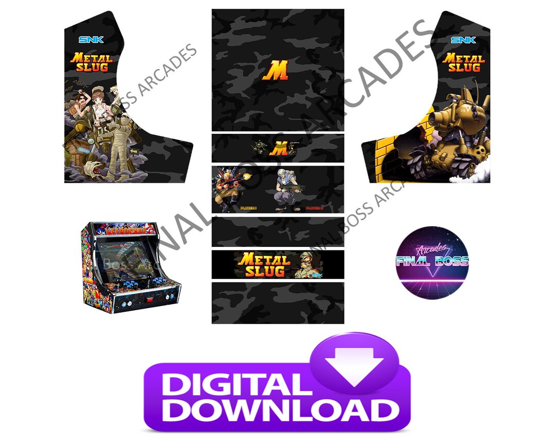 Bartop Arcade Cabinet Artwork Graphics - Metal Slug Theme - Etsy