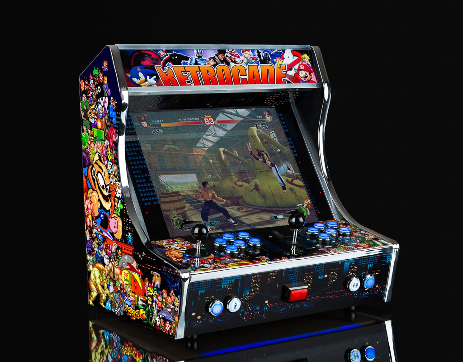 Bartop Arcade Cabinet Artwork Graphics - Retrocade Theme - PSD Files - Etsy
