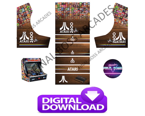 Bartop Arcade Cabinet Artwork Graphics Atari Theme | Etsy