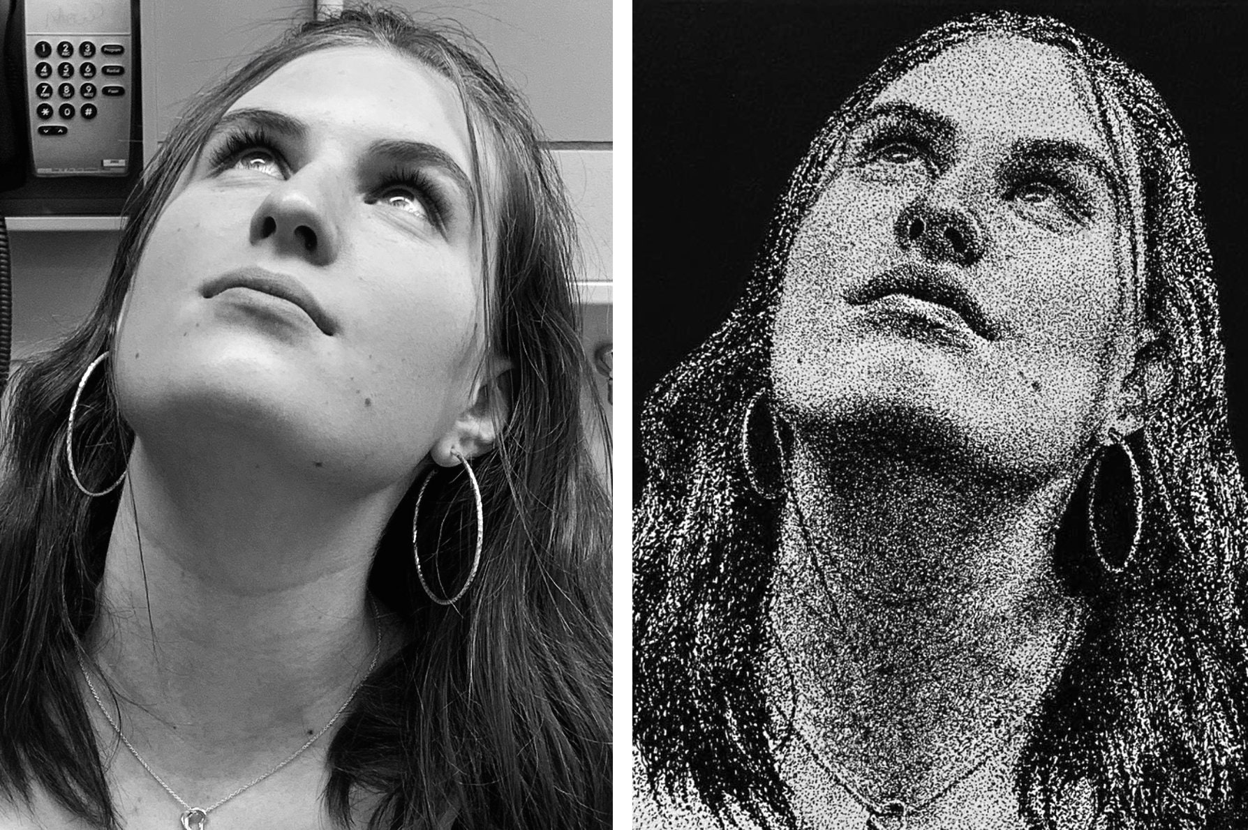 Custom Pen and Ink Portrait Hand Drawn Personalized Realistic From ...