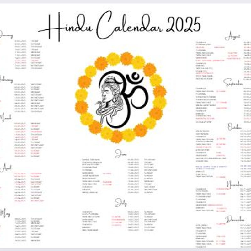 2025 Calendar Festival - Etsy UK
