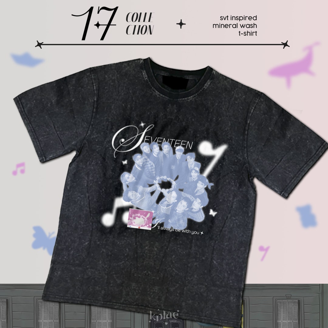 17 COLLECTION Ver. T-SHIRT Mineral Wash Seventeen T-shirt, Merch ...