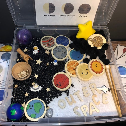 Space Sensory Kit Space Felt Story Space Sensory Bin - Etsy