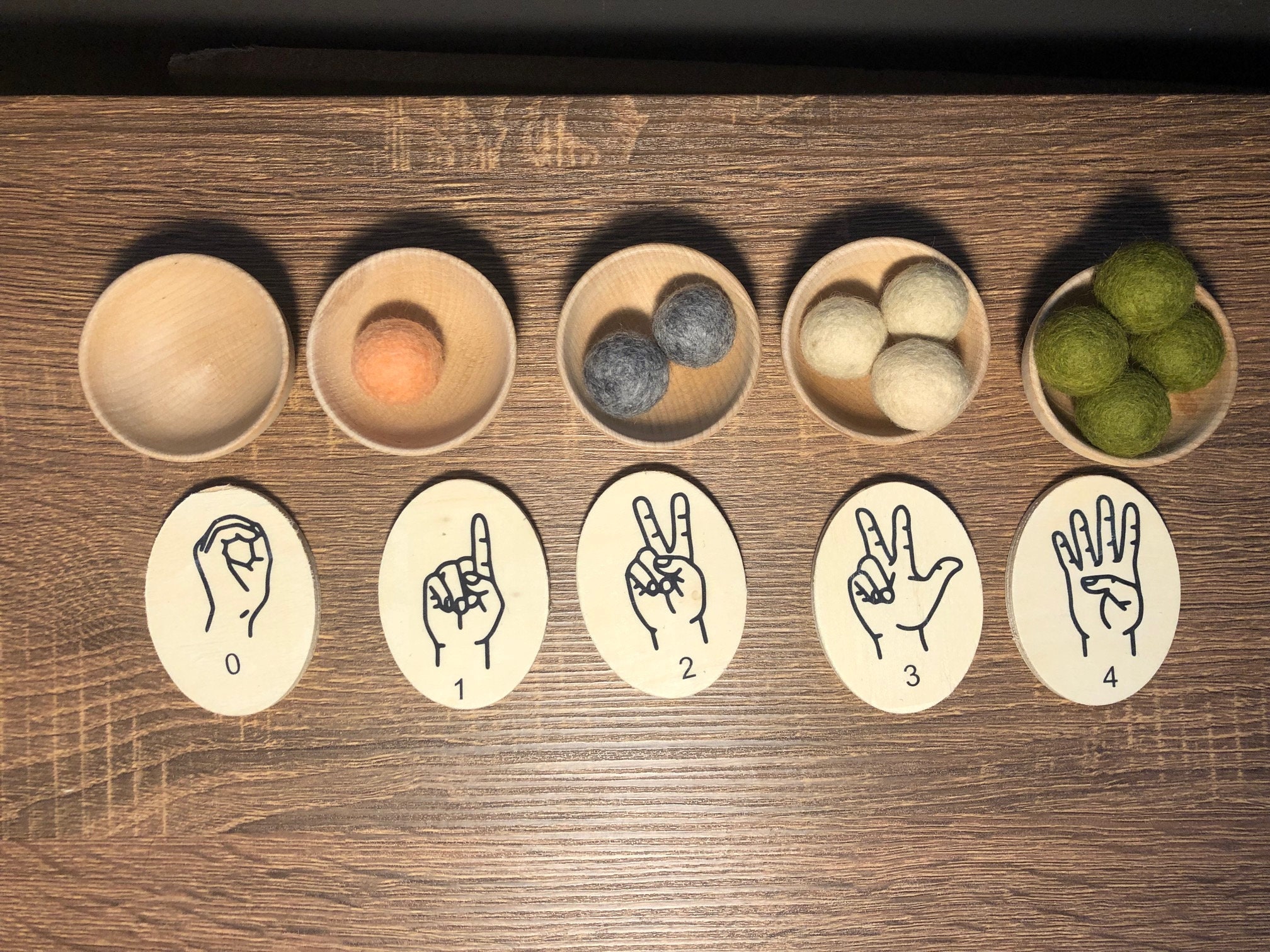 0- 12 Wooden ASL Numbers Only - Etsy