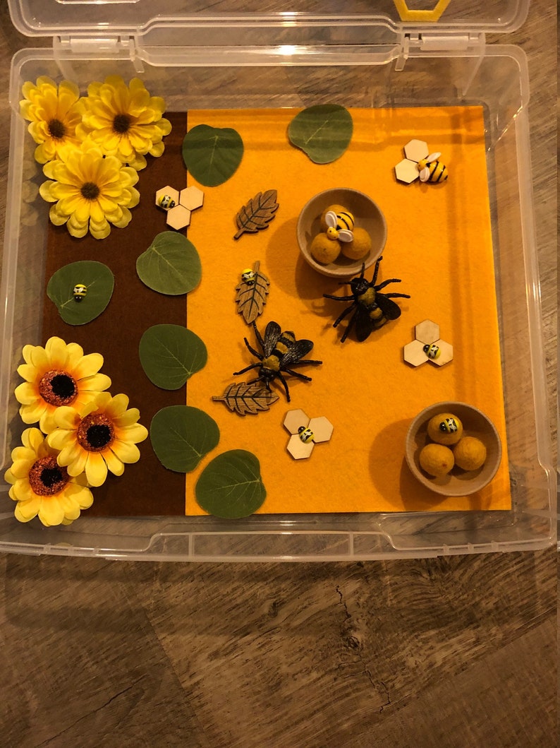 Bumble Bee Sensory Bin - Etsy