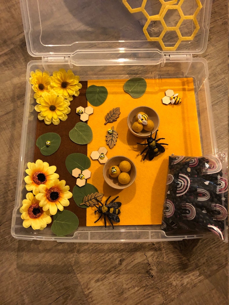 Bumble Bee Sensory Bin - Etsy