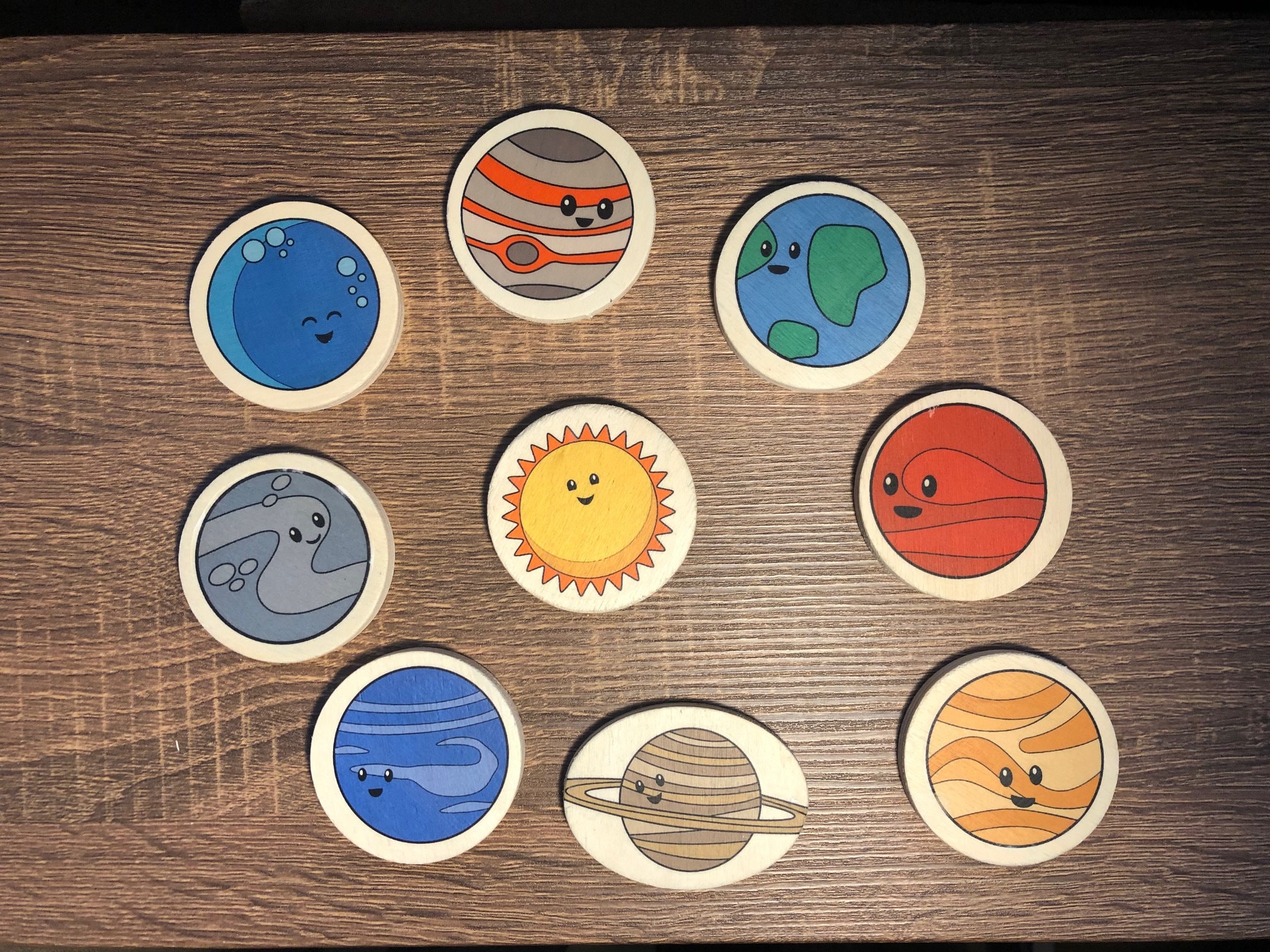Wooden Solar System - Etsy