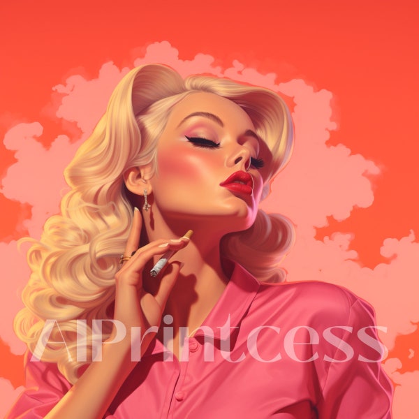 Barbie Smoking Poster - Etsy