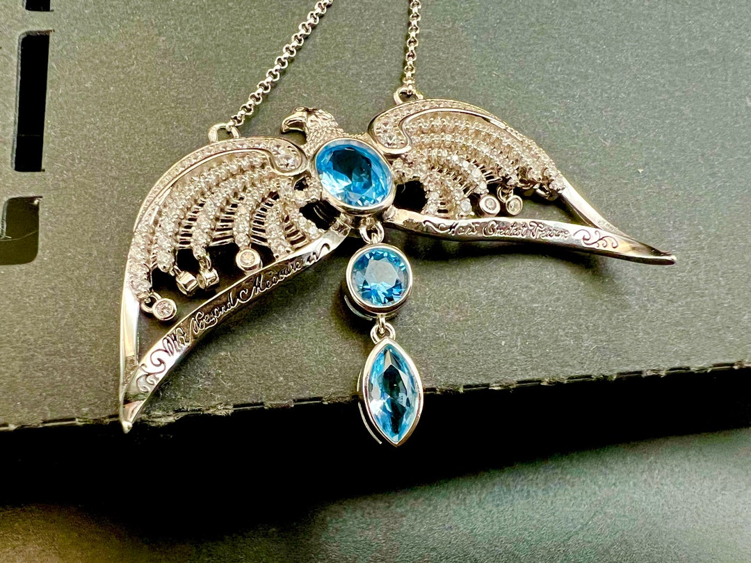 18K Gold Plated Raven Charm Necklace - Etsy