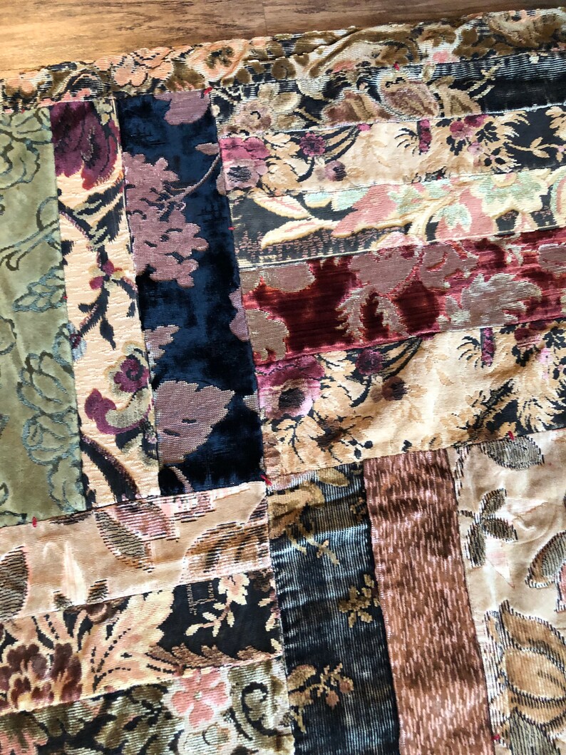 Vintage Brocade Quilt - Etsy