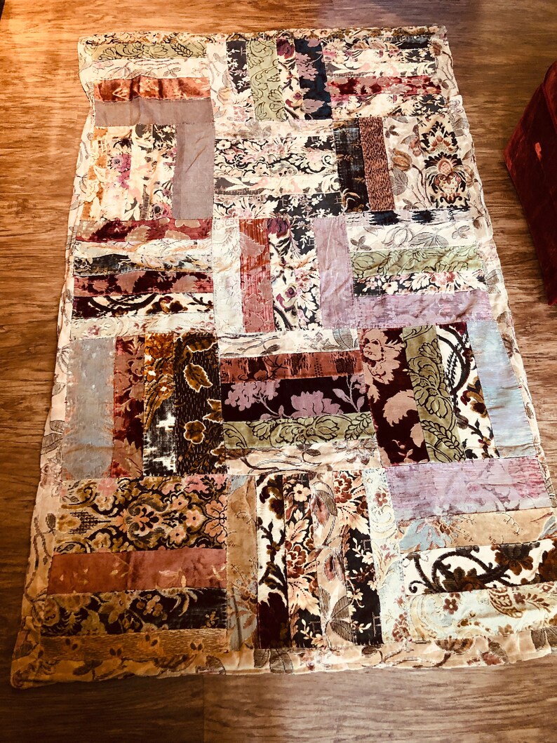 Vintage Brocade Quilt - Etsy