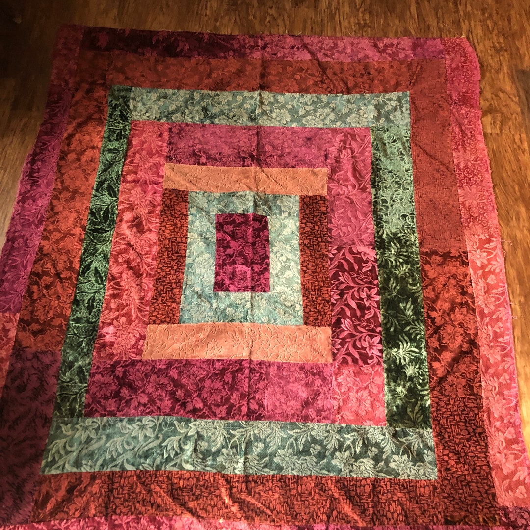 Vintage Brocade Upholstery Quilt - Etsy