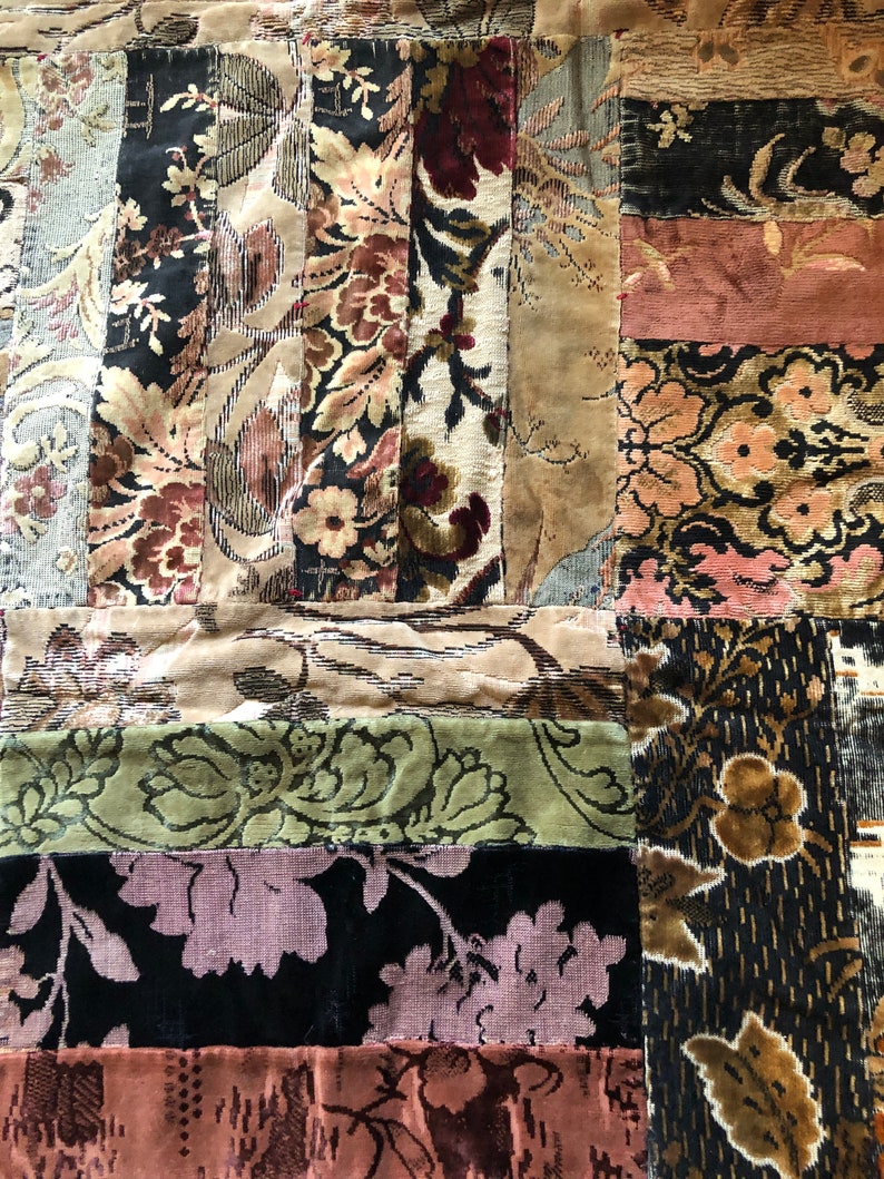 Vintage Brocade Quilt - Etsy