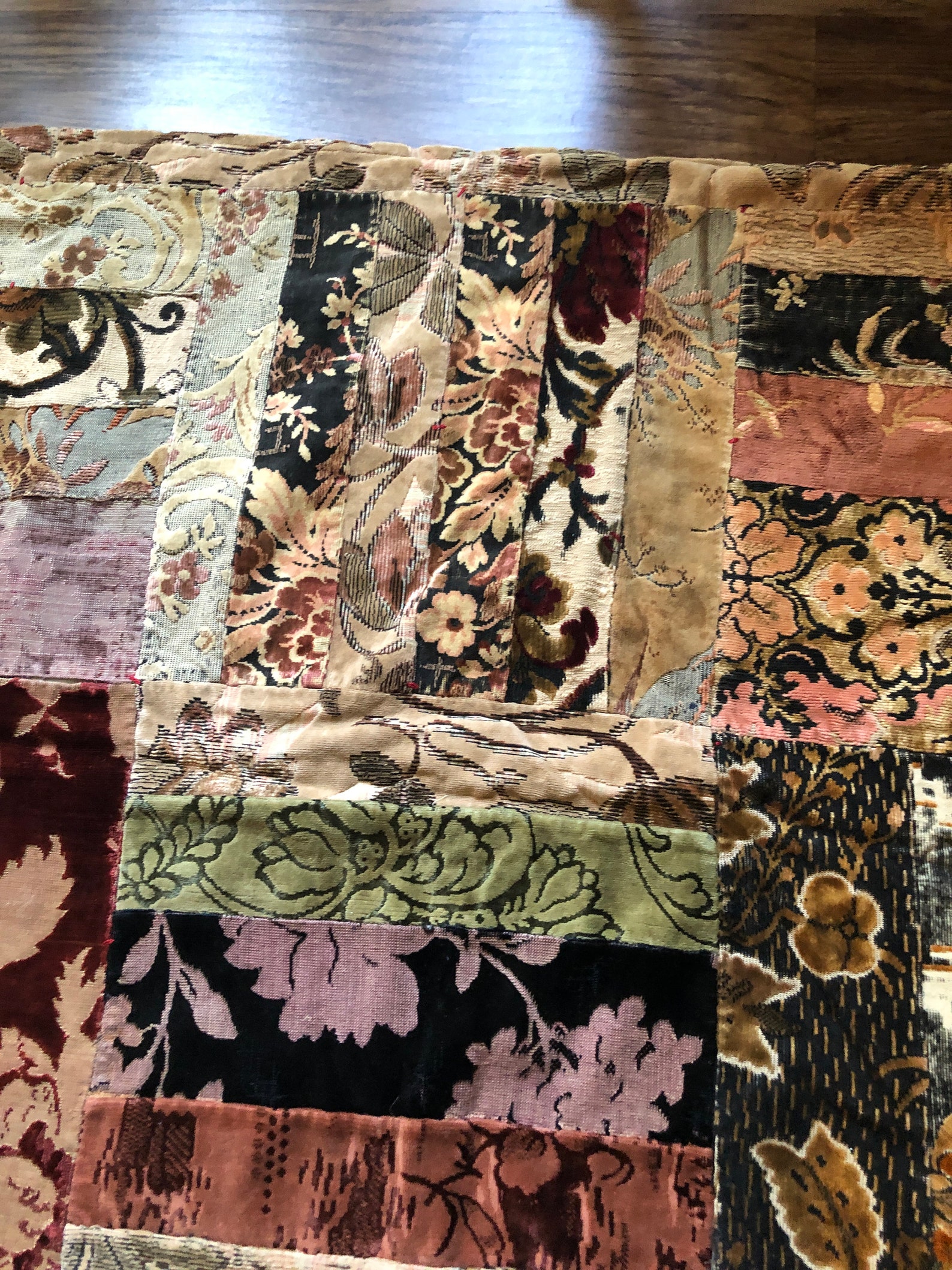 Vintage Brocade Quilt - Etsy