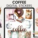 COFFEE DIGITAL STICKERS, Goodnotes Noteful Samsung Notes Png Realistic ...