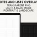 NOTES and LISTS OVERLAYS Stickers for Digital Planners Goodnotes ...